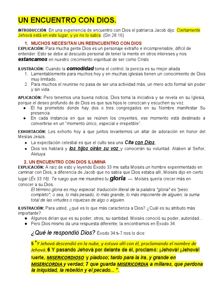 Un Encuentro Con Dios | PDF | Dios | Misericordia