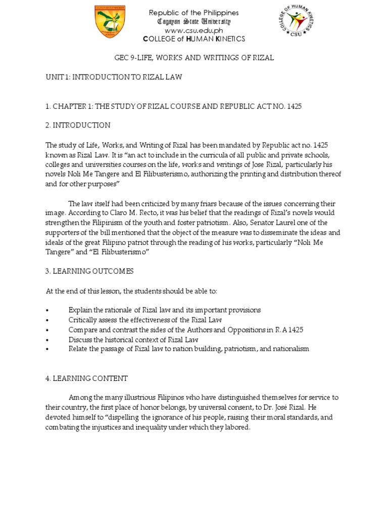 Unit 1 - WORKTEXT 1 | PDF | Philippines