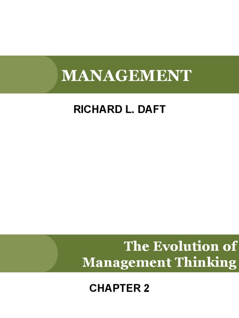 Ch02 - The Evolution of Management Thinking | PDF | Science ...