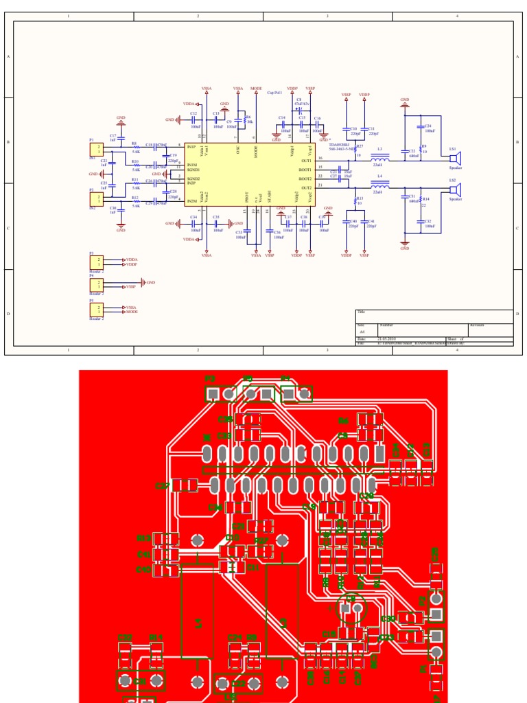 PCB Project TDA8920BJ-1 | PDF