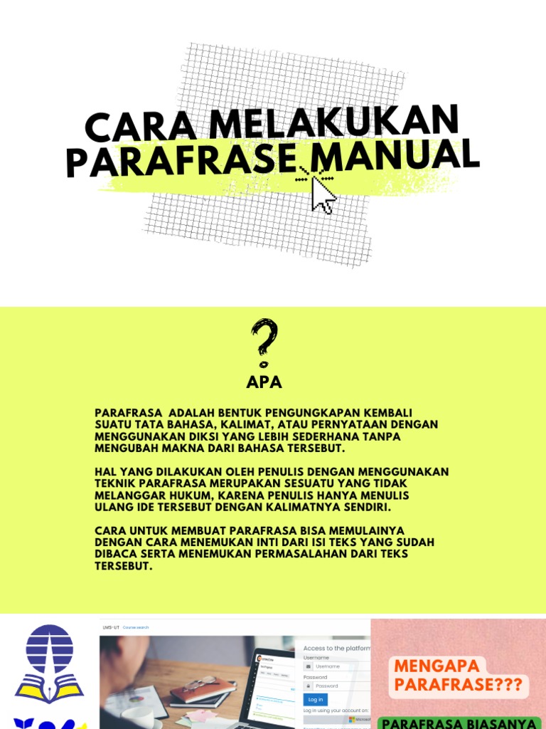 Cara Melakukan Parafrase Manual | PDF