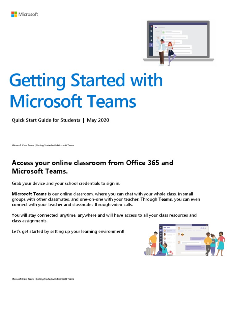 Microsoft Teams Quick Start for Students | PDF | Computers
