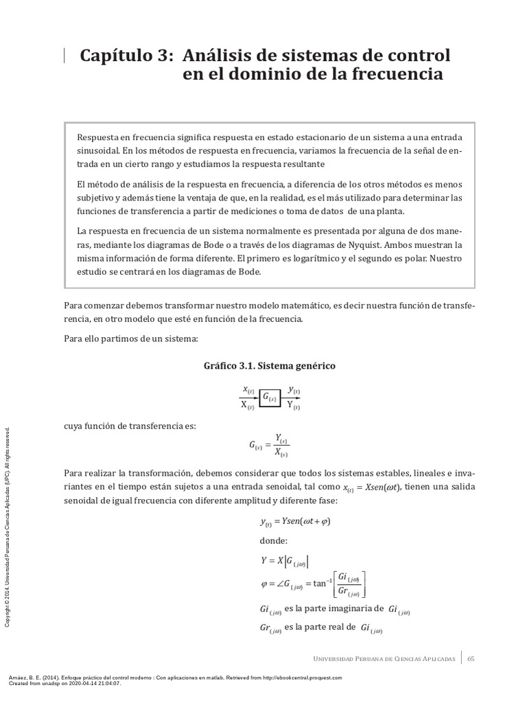 Enfoque Práctico Del Control Moderno Con Aplicacio... - (PG 66 - 117) | PDF