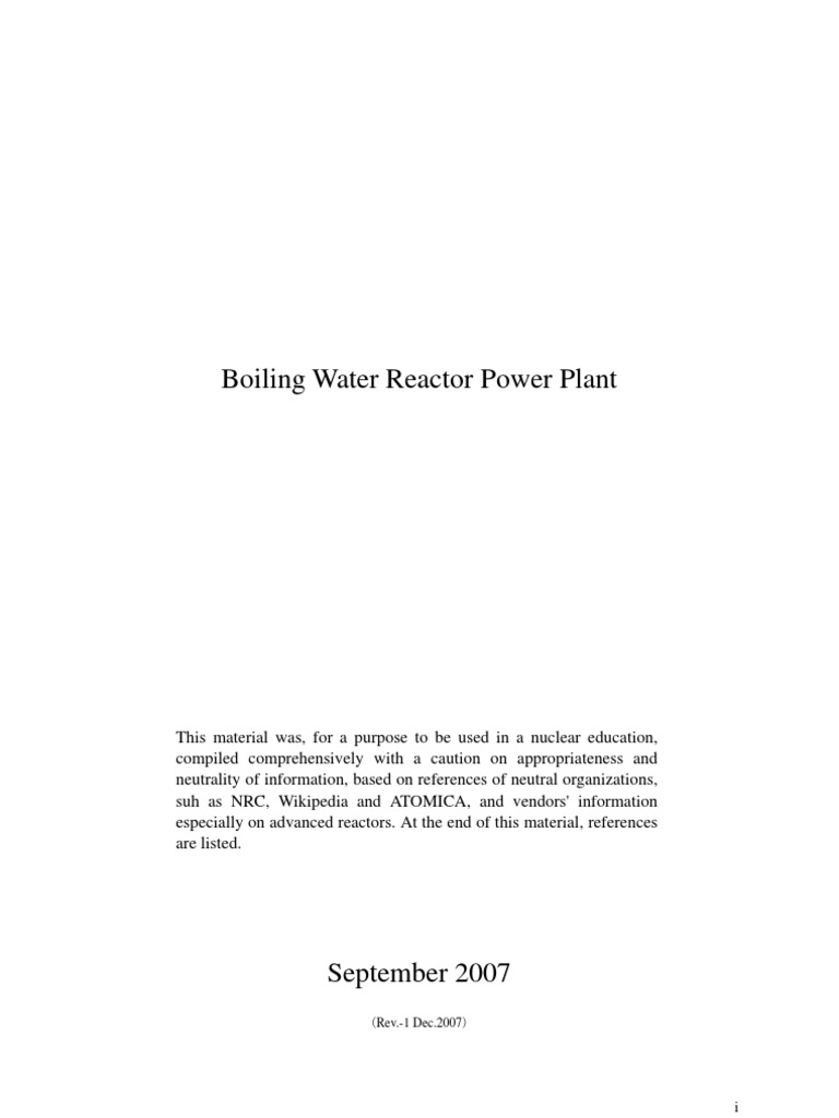 Npp2 Boiling Water Reactor Power Plant | PDF | Pressurized Water ...