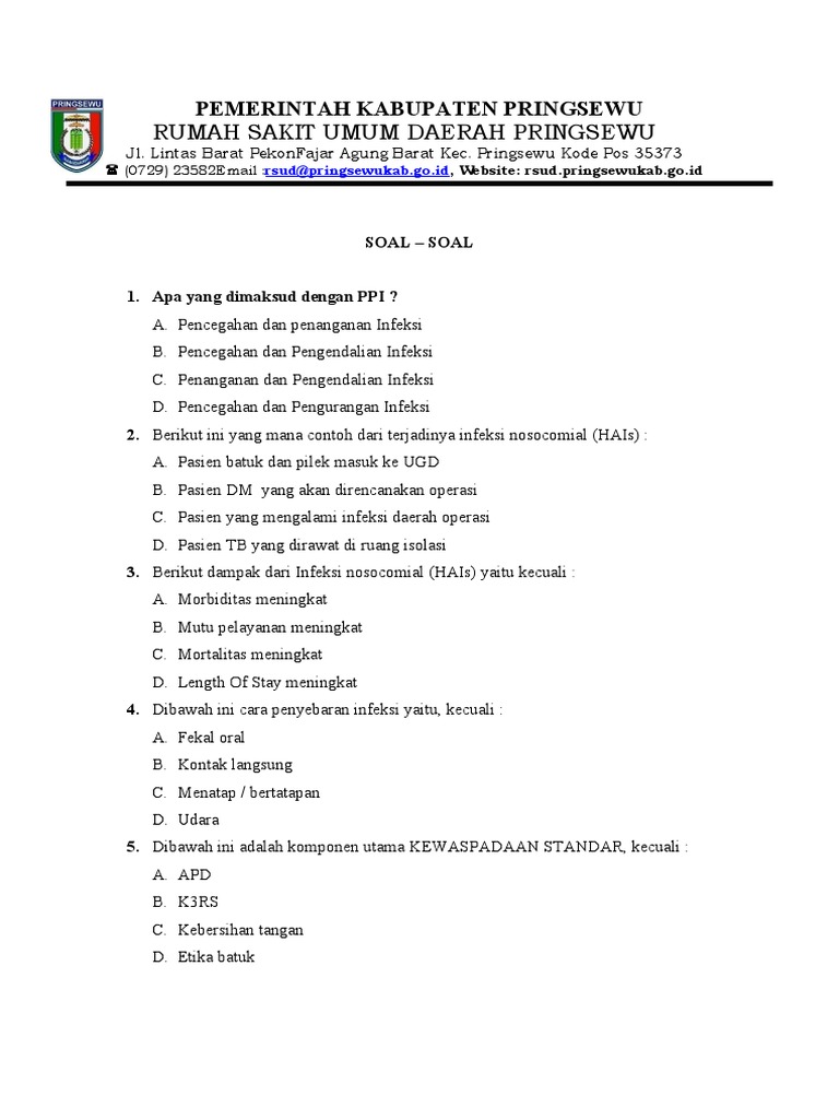 SOAL Pre Dan Post Tes PPI Dasar | PDF