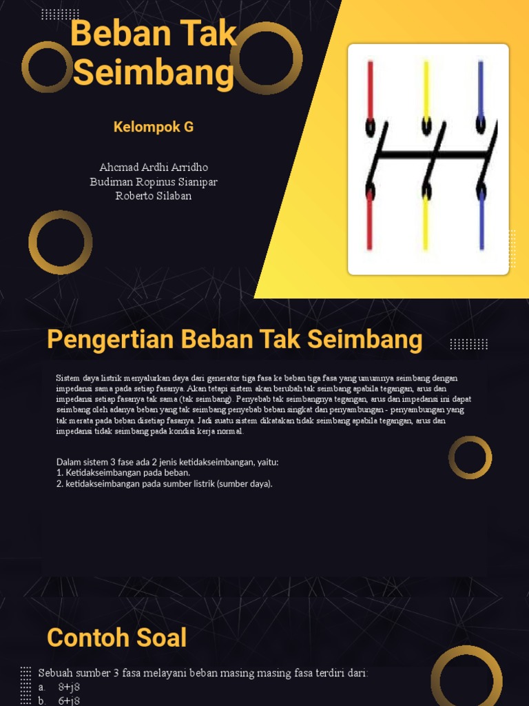 Kelompok G - Beban Tak Seimbang | PDF | Teknologi & Rekayasa