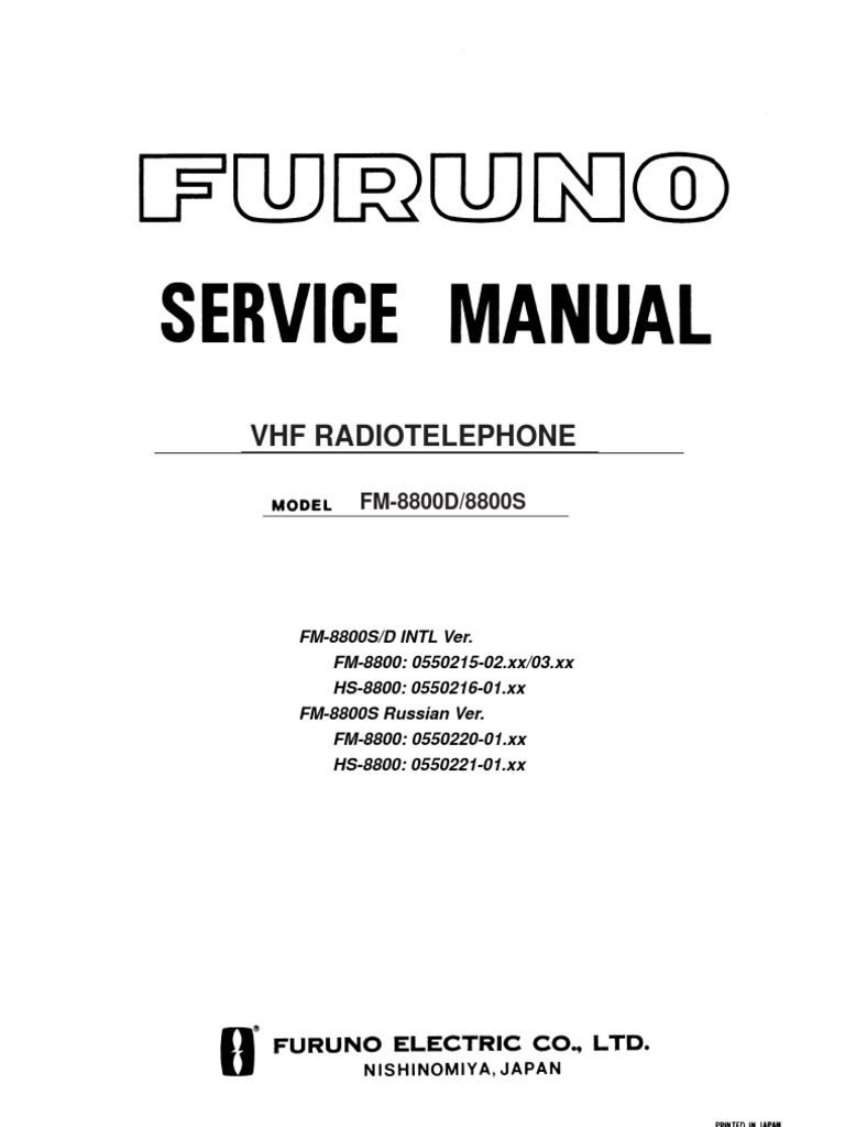FM8800S Service Manual B6 1-20-09 | PDF | Electrical Engineering ...