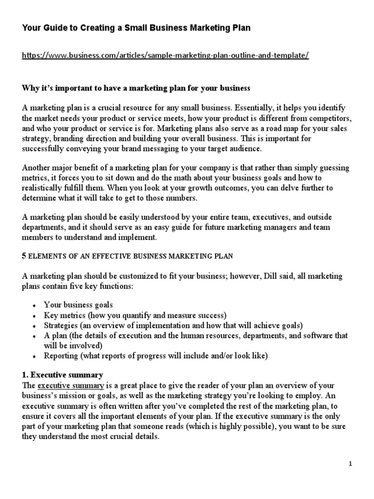 Creating A Marketing Plan | PDF | Marketing | Pricing