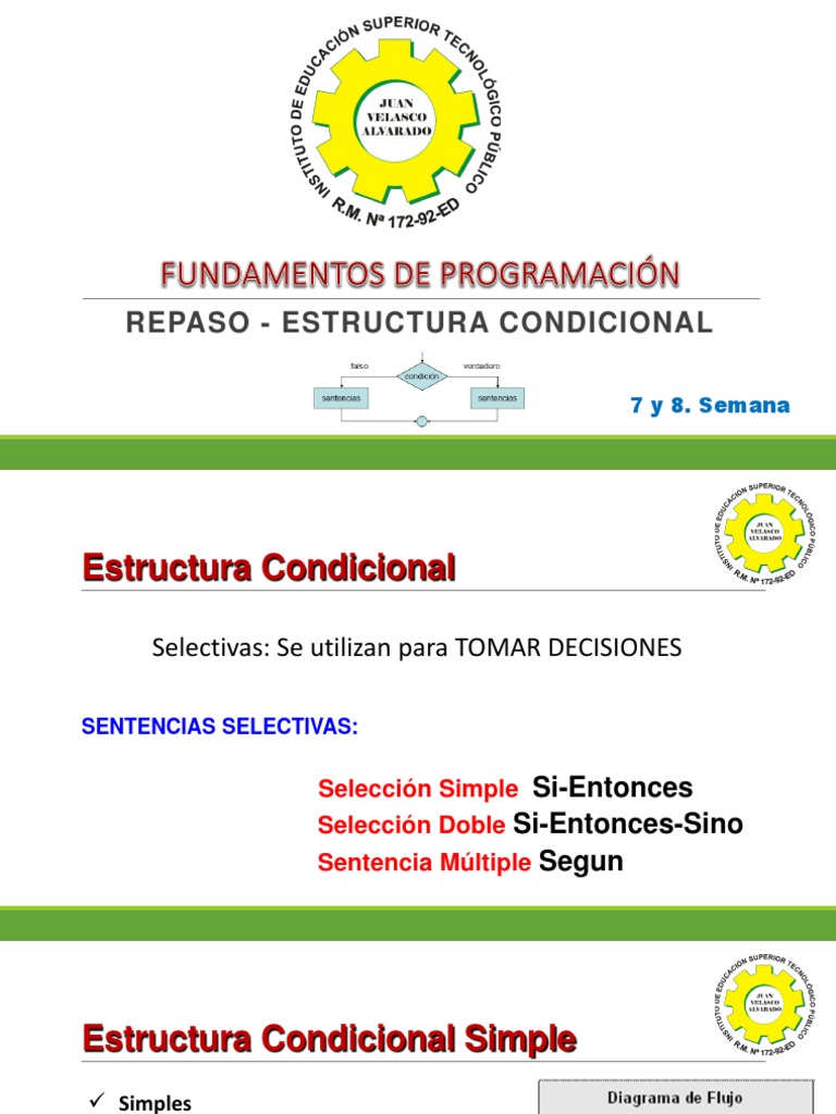 Estructuras Condicionales en Programación | PDF | Algoritmos ...