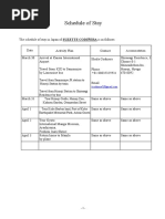 Japan 7-Day Visa Itinerary Sample | PDF