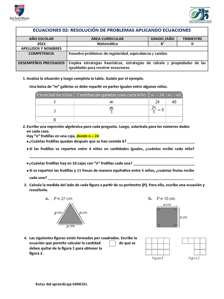 Ecuaciones 02 | PDF | Ecuaciones | Matemáticas