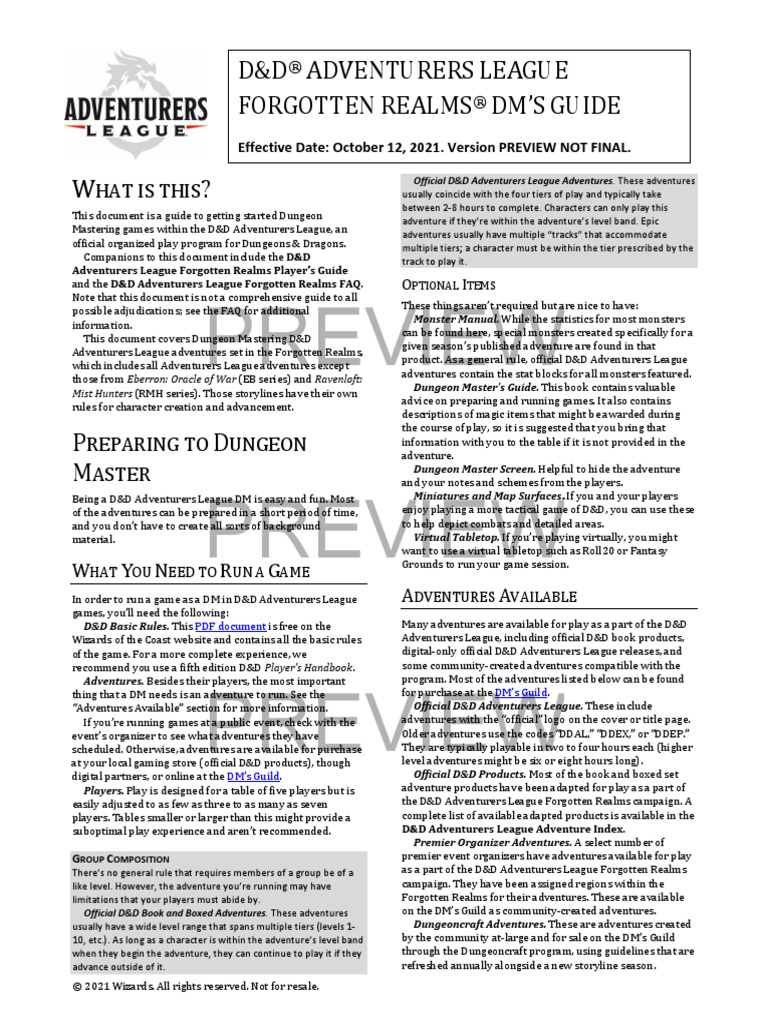 DDAL s11 DMG | PDF | Dungeons & Dragons | D20 System