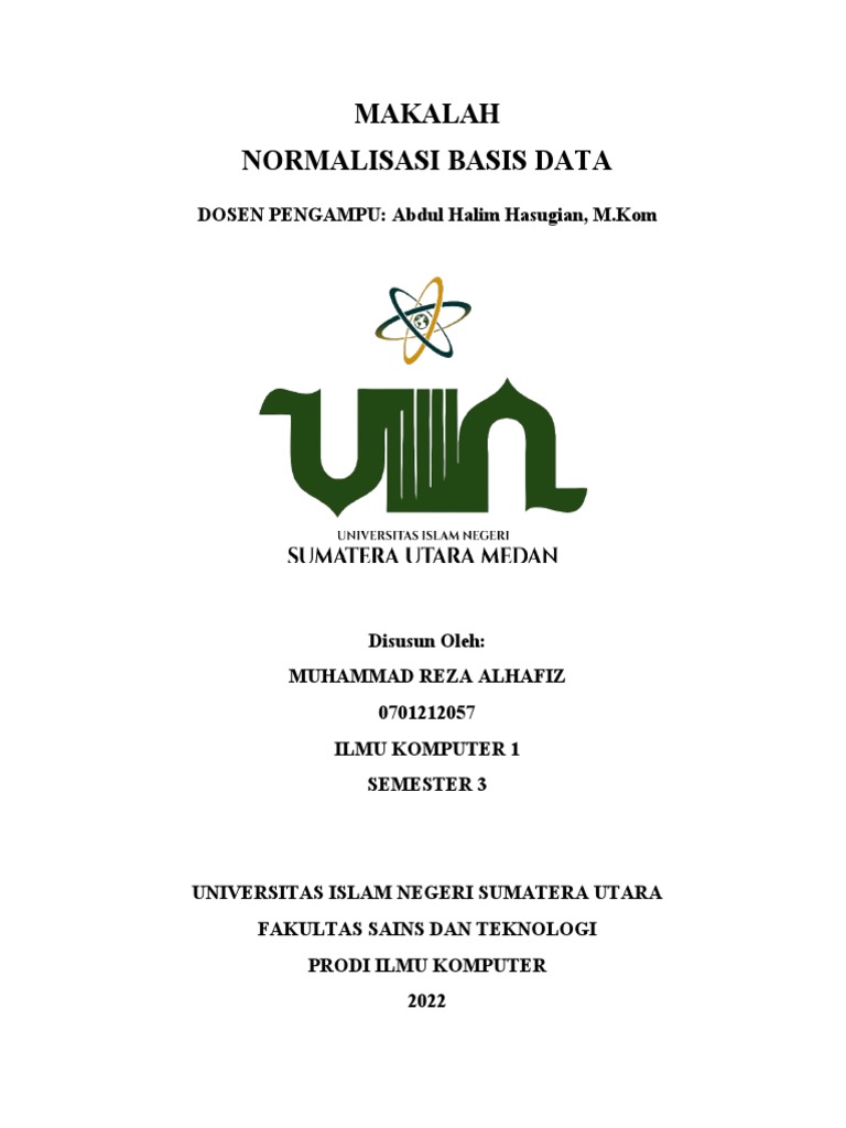 Normalisasi Basis Data | PDF