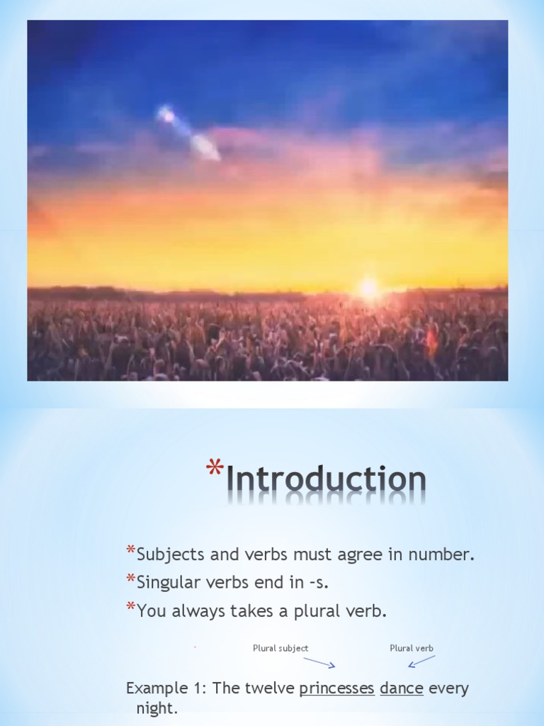 Subject and Verb Agreement | PDF | Grammatical Number | Verb