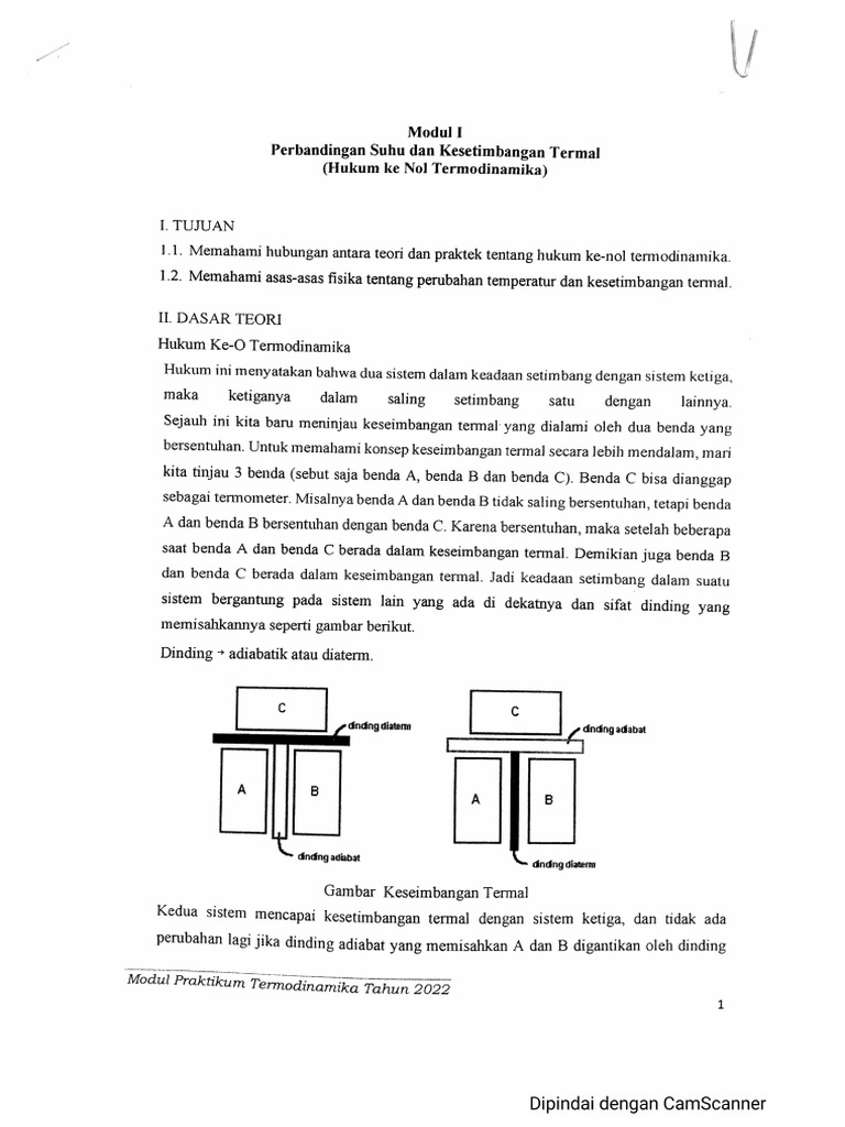 Modul Termodinamika | PDF