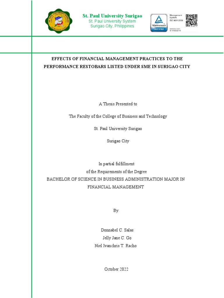 Thesis Chapter 1 - 3 | PDF