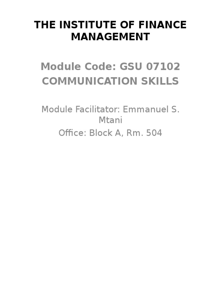 Communication Skills. 2 | PDF | Communication | Perfect (Grammar)