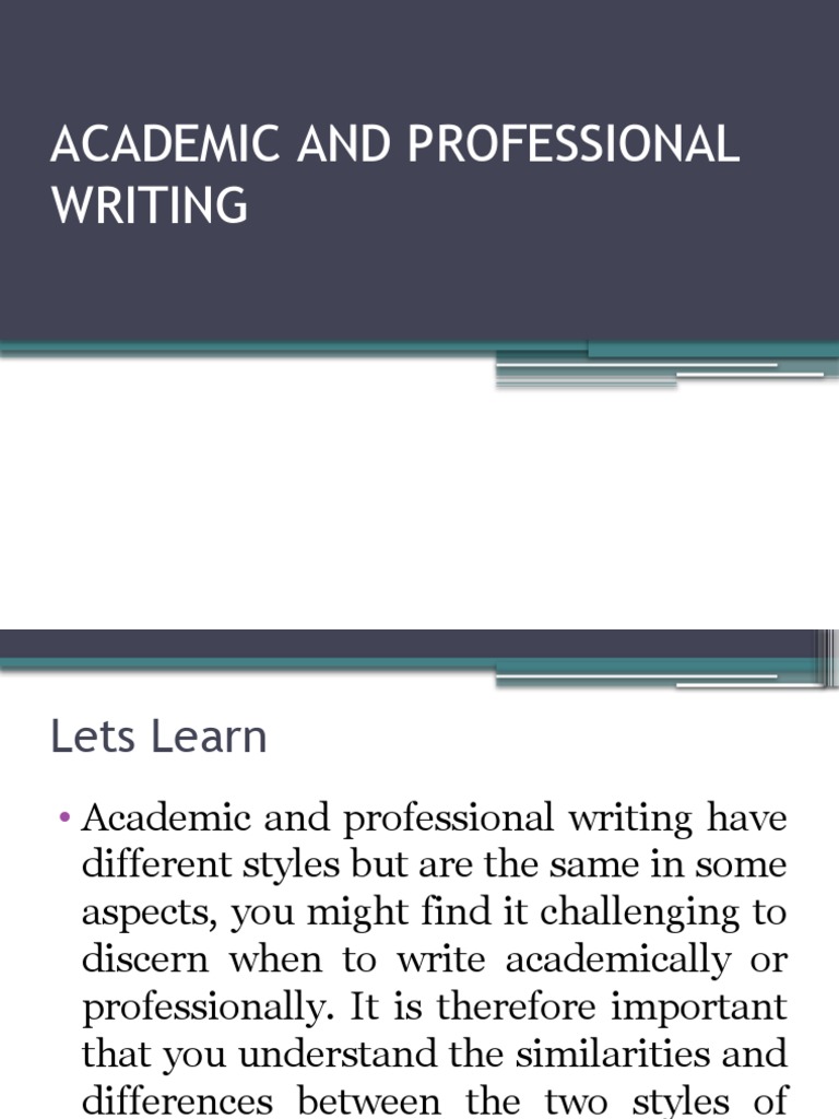 Academic and Professional Writing | PDF | Communication | Thesis