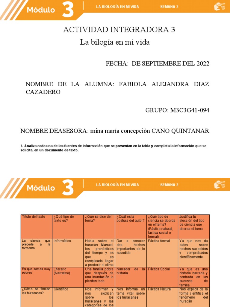 Actividad Integradora Modulo 3 Semana 2 23 | PDF | Relámpago | Ciclones ...