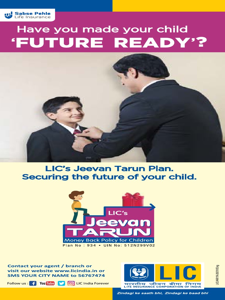 934 Sales Brochure Jeevan Tarun | PDF