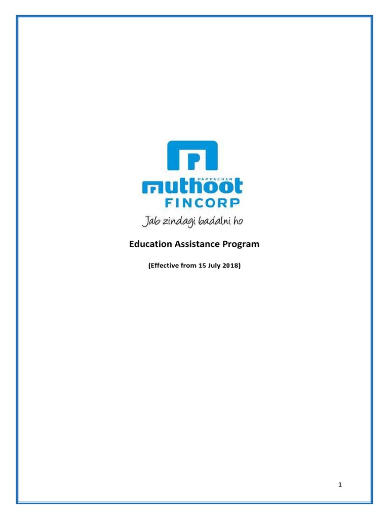 Education Assistance Program Overview | PDF | Employment | Payroll
