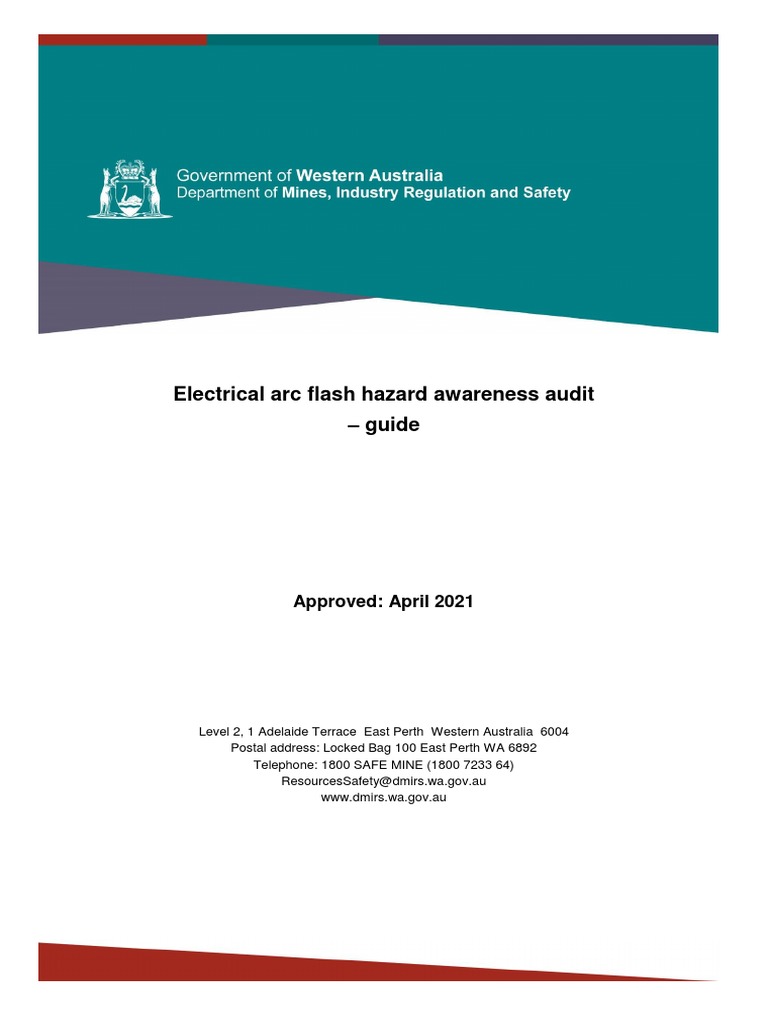 Department of Mines, Industry Regulation & Safety - Electrical Arc ...