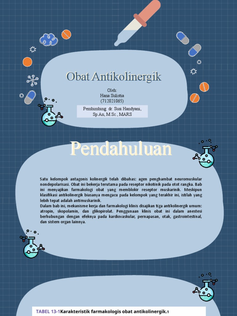 Farmakologi dan Mekanisme Obat Antikolinergik | PDF
