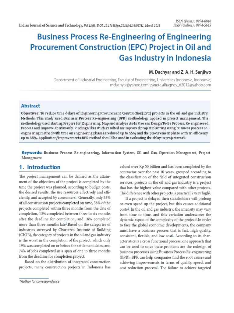 Business Process Re-Engineering of Engineering | PDF | Business Process ...