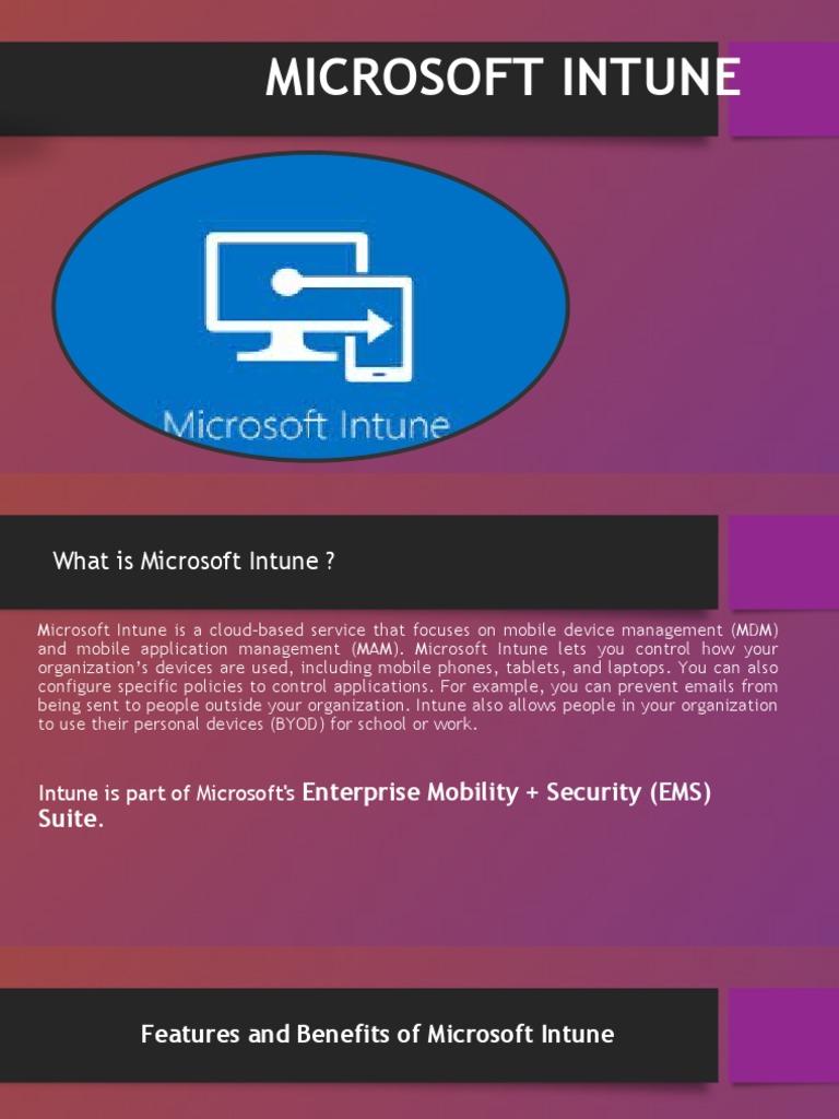 Microsoft Intune | PDF Microsoft Intune | PDF