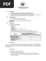 Lesson Plan About Types of Mixtures | PDF | Homogeneity And ...