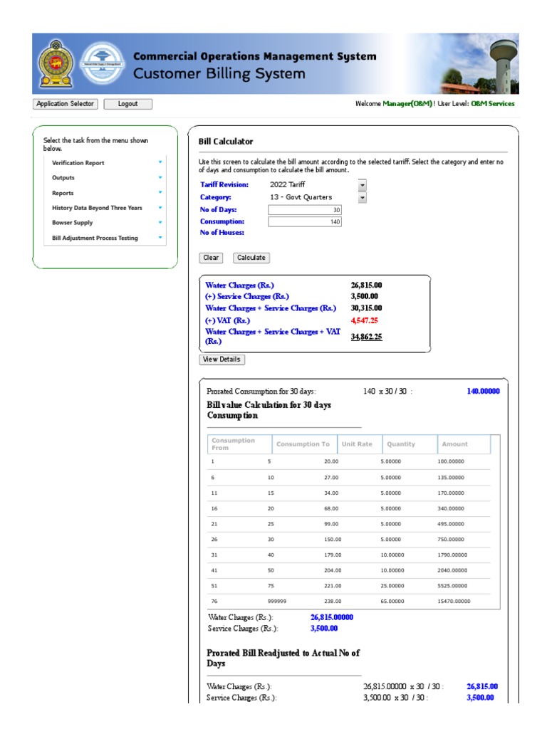 Commercial Operations Manager - NWSDB | PDF