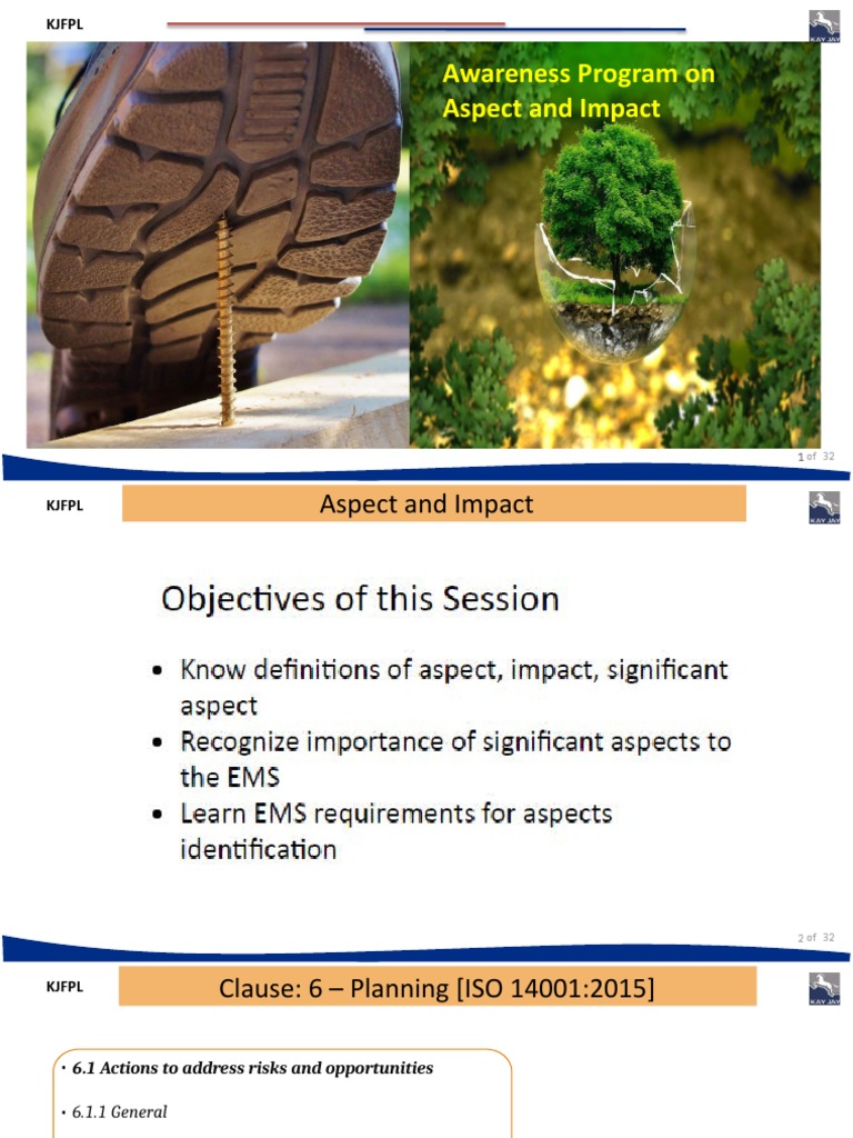 Aspect and Impact Training Overview | PDF | Petroleum | Asphalt