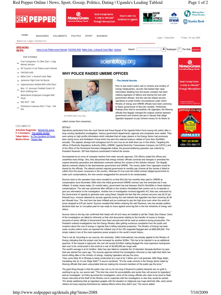 HTTP WWW - Redpepper.ug Details | PDF | Uganda | Watt