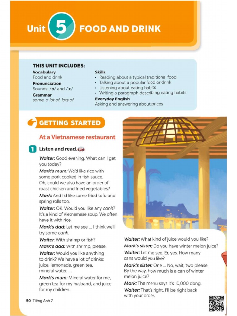 Unit 5 - Food and Drink | PDF