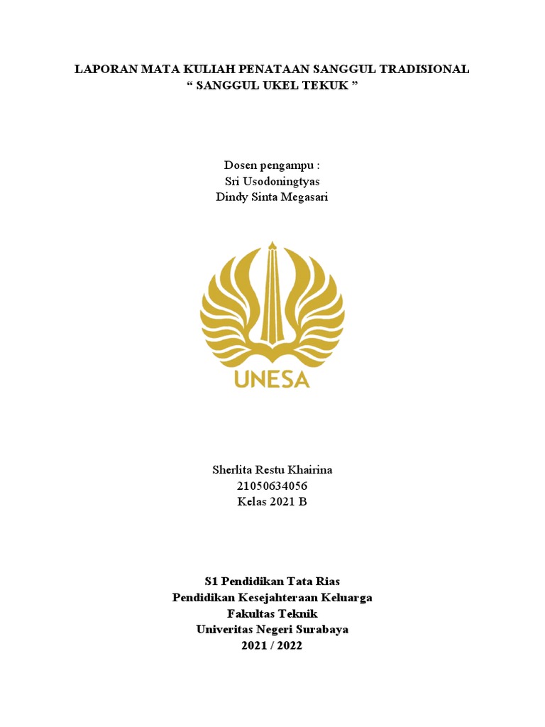 Jobsheet Sanggul Ukel Tekuk | PDF