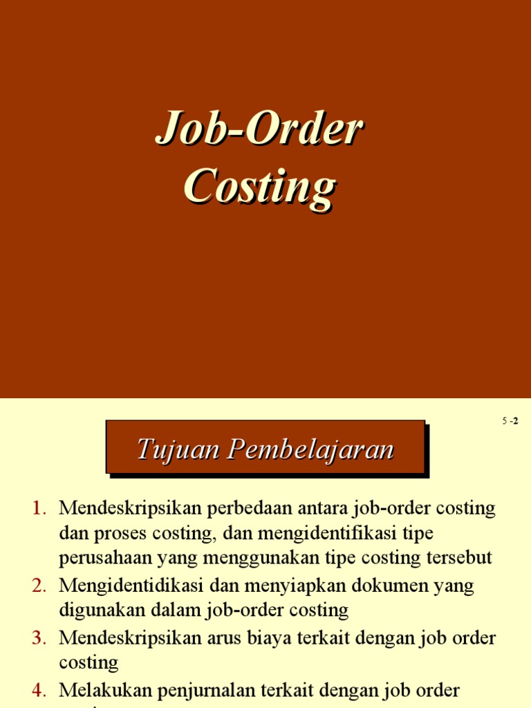 Job Order | PDF