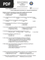 Quiz Bee in Araling Panlipunan (Grade 6) - Quizizz | PDF