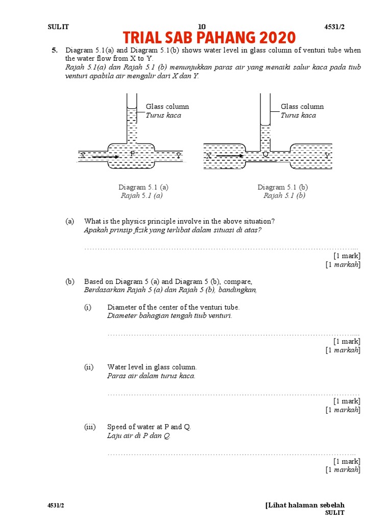 Physics q5&q6 Trial 2020 | PDF