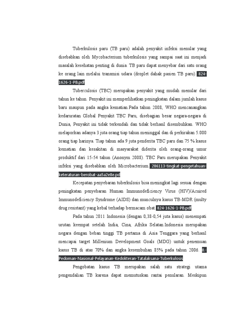 Tuberkulosis Paru | PDF