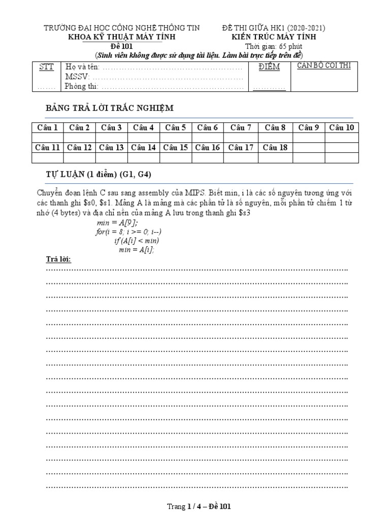 Midterm - HK2 2020-2021 00 - in | PDF