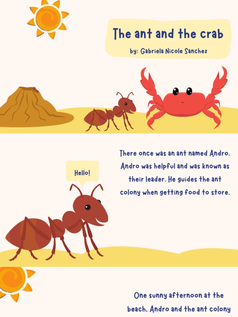 The Ant and The Crab (1) A Short Fable :D | PDF