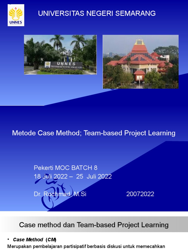 Case Method Dan Team-Based Poject Learning | PDF