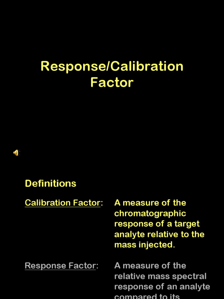 07 Calibration or Response Factor Calib | PDF | Coefficient Of ...