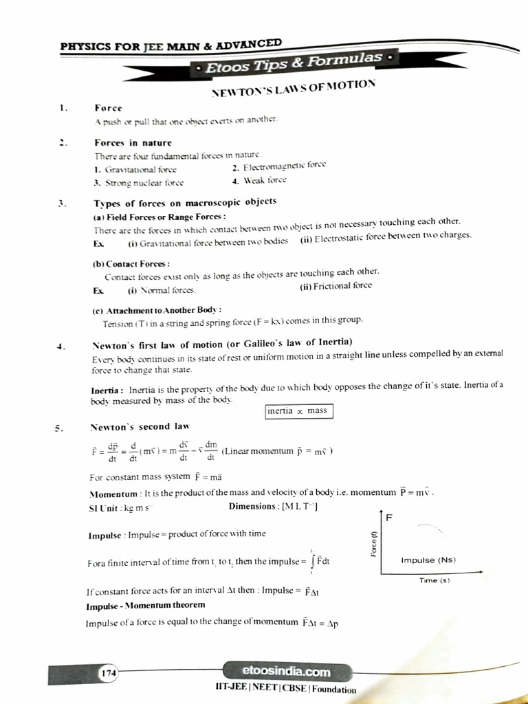 Etoos Short Note | PDF | Force | Friction