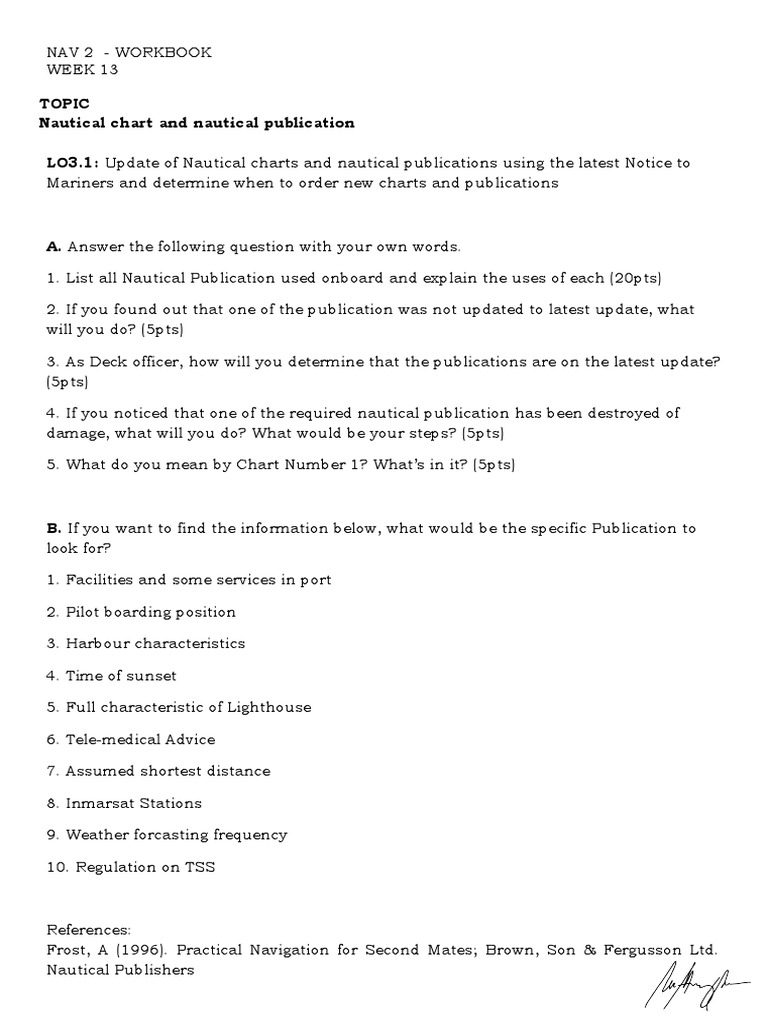 Nautical Chart and Nautical Publication | Download Free PDF | Physical ...