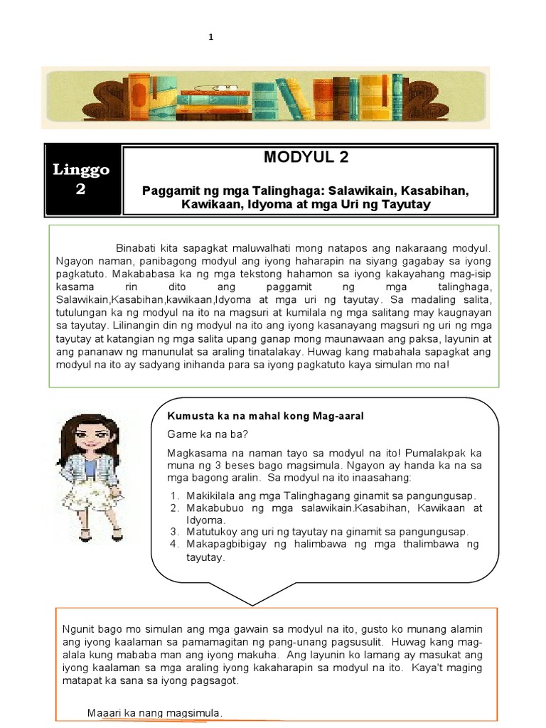 Filipino Module 2 | PDF