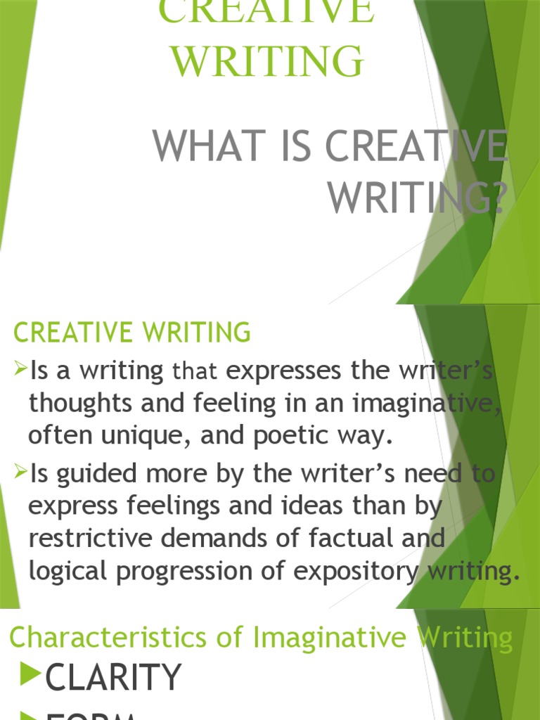 What Is Creative Writing? | PDF