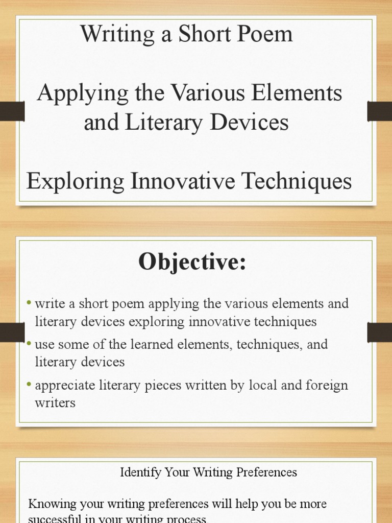 Im CW q1w3 4writing Process B | PDF | Poetry | Senses