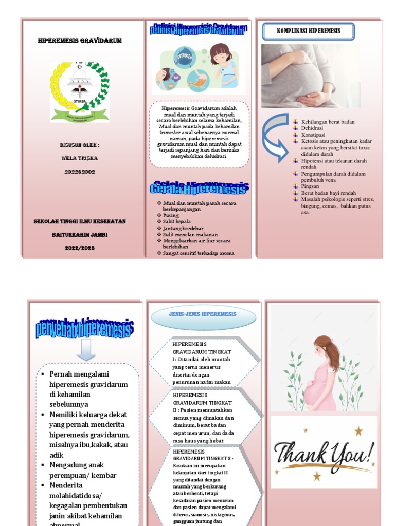 LEAFLET Hiperemesis Gravidarum (WELA TRISKA) | PDF