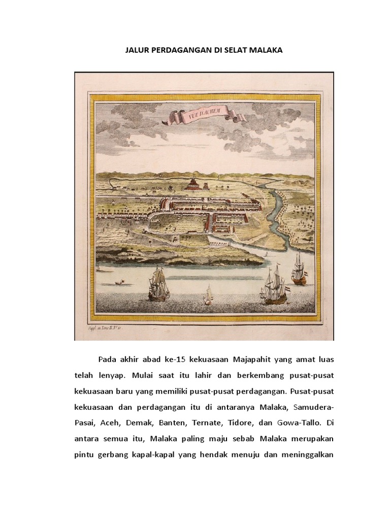 Jalur Perdagangan Di Selat Malaka | PDF